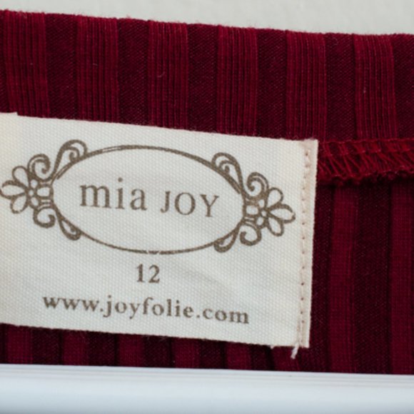 Mia Joy | Dresses | Mia Joy Burgundy Red Christmas Girl Dress | Poshmark